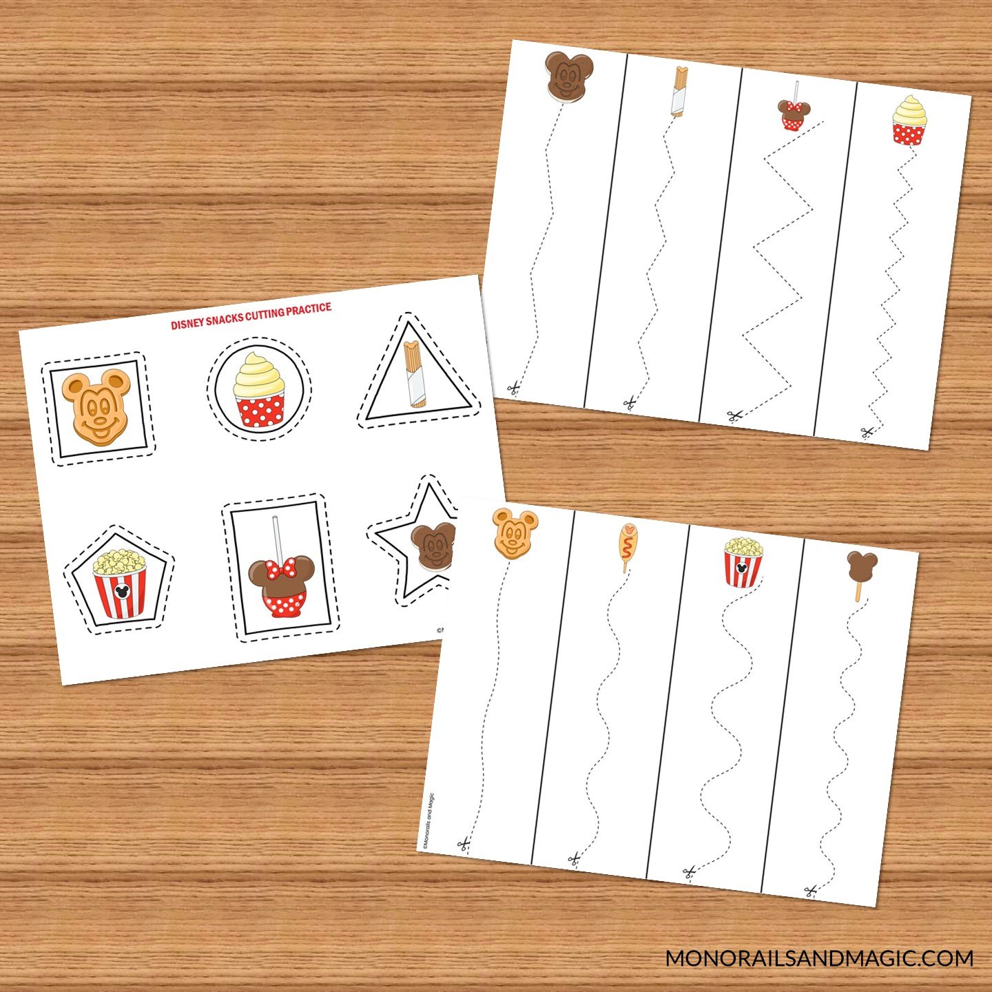 Disney Snacks Activity Pack - Monorails and Magic