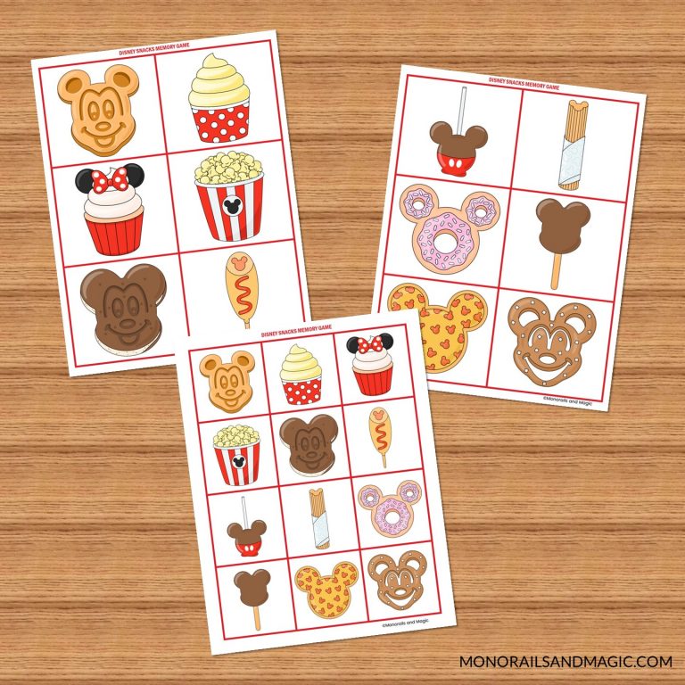 Disney Snacks Activity Pack - Monorails and Magic