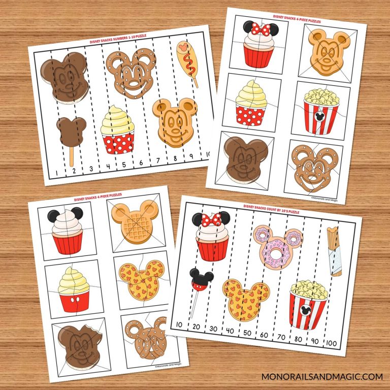 Disney Snacks Activity Pack - Monorails and Magic