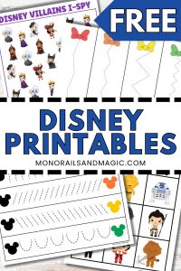 Free Disney Printables for Kids and Adults - Monorails and Magic
