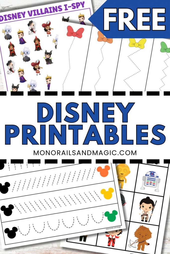 Free Disney Printables for Kids and Adults - Monorails and Magic